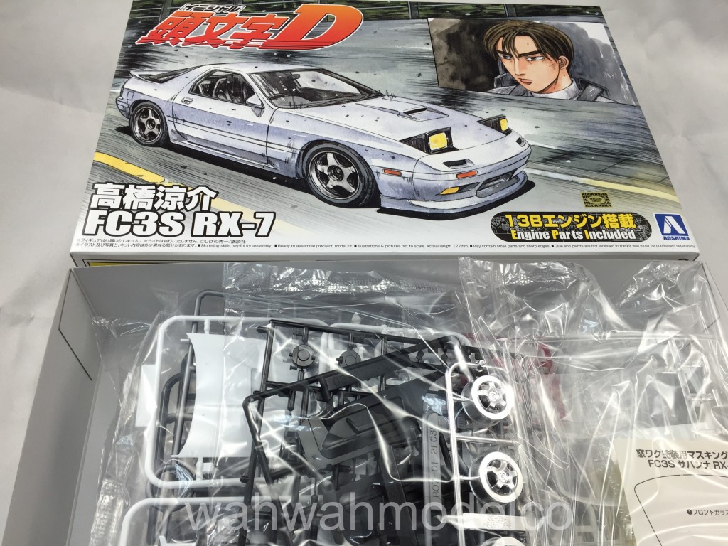 Aoshima 039526 1/24 Initial D #3 Takahashi Ryosuke FC3S RX-7 - WAH WAH MODEL SHOP