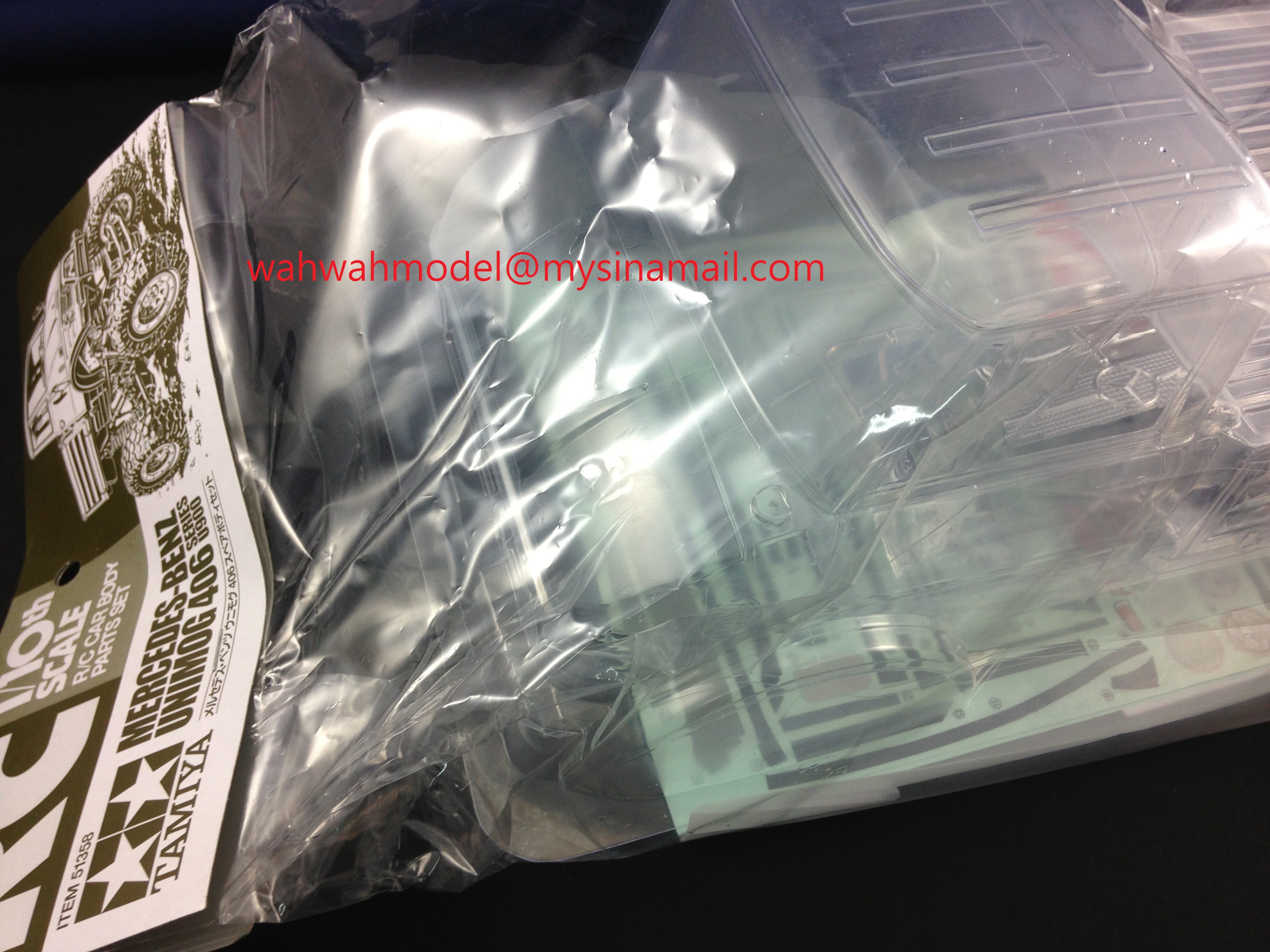 Tamiya 51358 Mercedes Unimog clear Body Set - WAH WAH MODEL SHOP