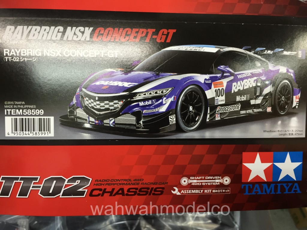 TAMIYA 58599 1/10 RC Car Series RAYBRIG NSX CONCEPT-GT (TT-02 chassis ...