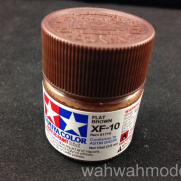 Tamiya 81710 Acrylic Mini XF-10 Flat Brown - 10ml Bottle