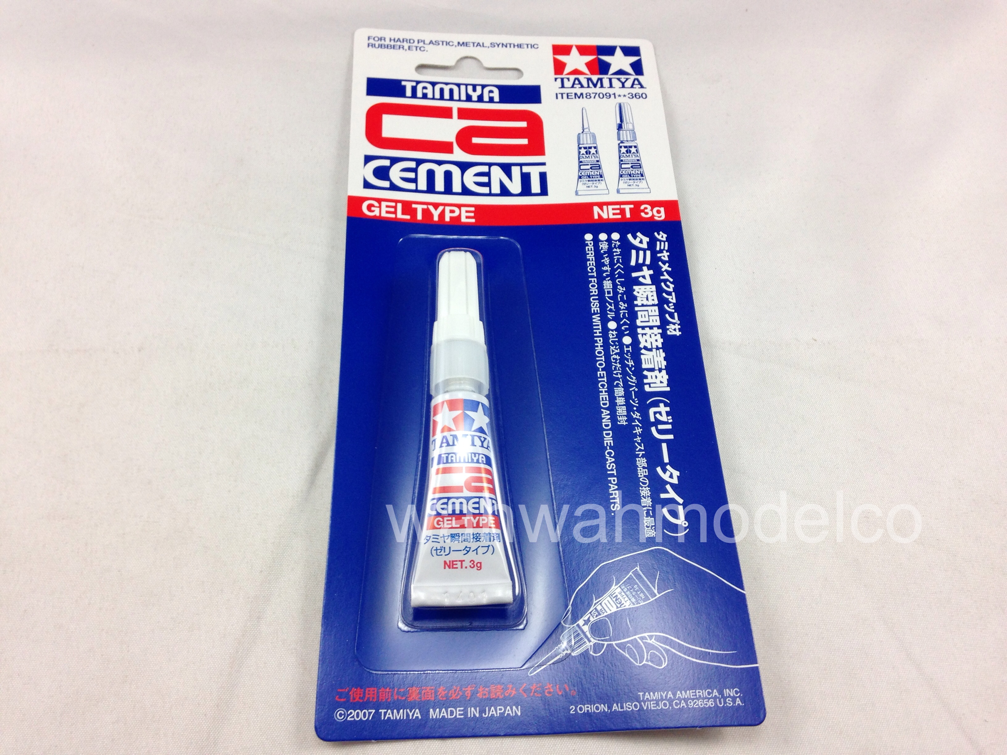 Tamiya 87091 CA Cement Gel Type 3g