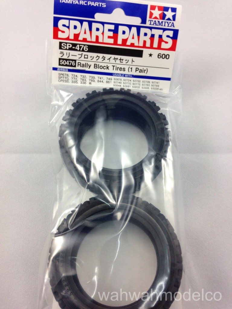 Tamiya 50476 Rally Block Tires - WAH WAH MODEL SHOP