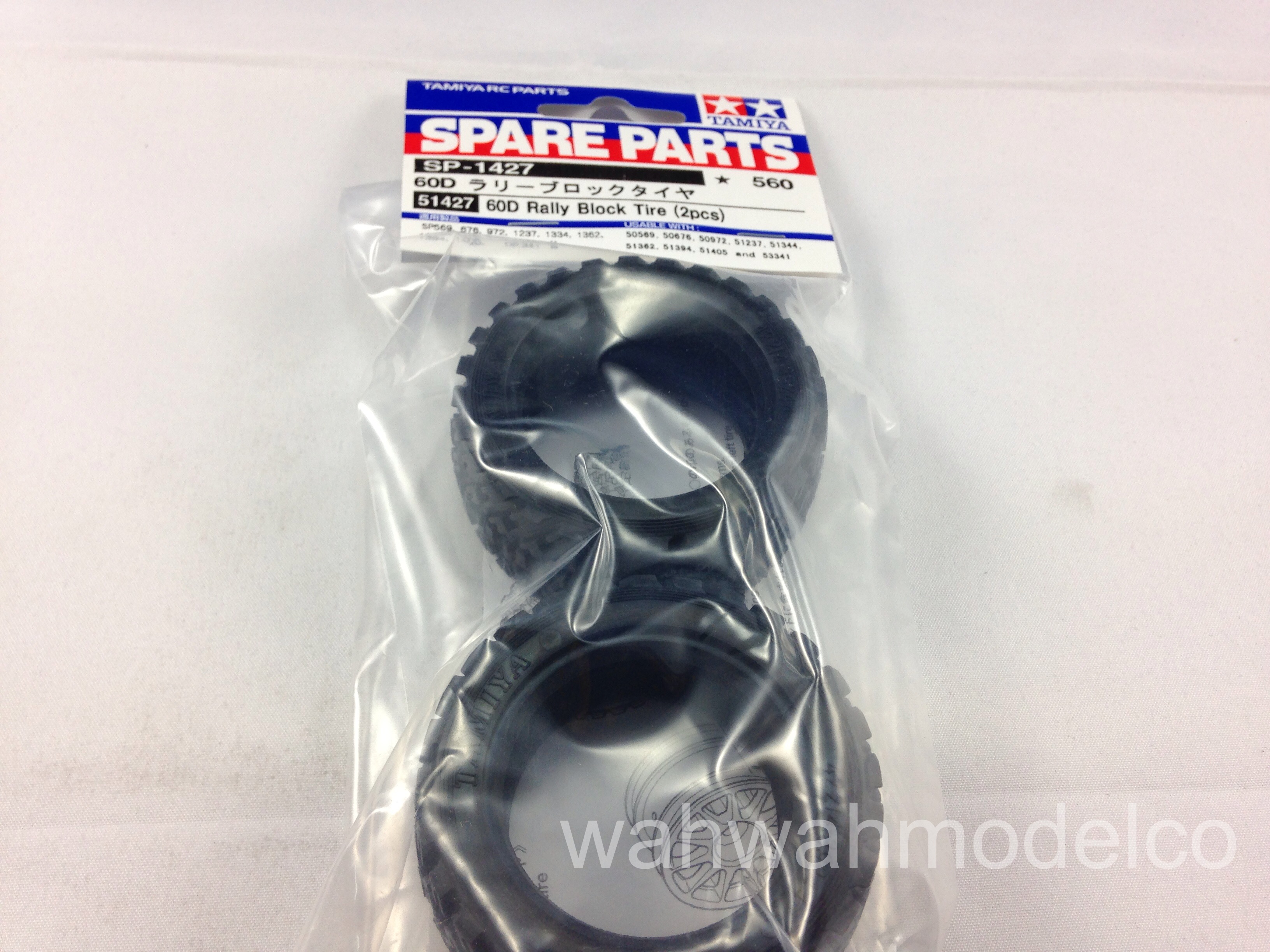 Tamiya 51427 RC M Chassis Rally Block Tires - 2pcs - WAH WAH MODEL SHOP