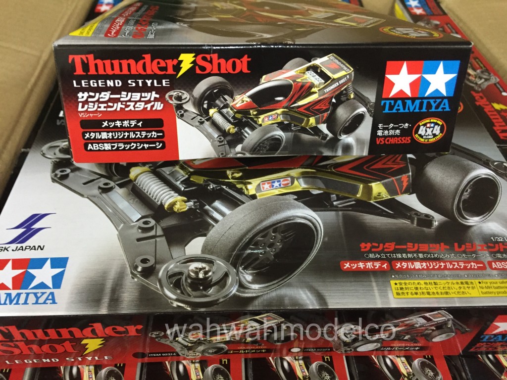 Tamiya Mini 4WD Thunder Shot Legend Style Gold & Silver Plated Set ...