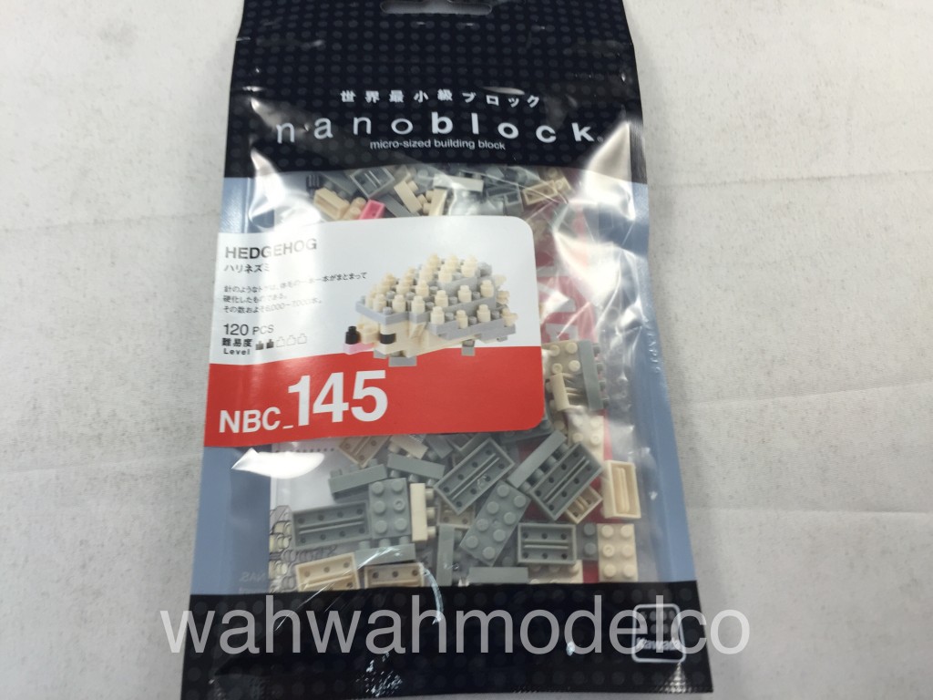 Kawada NBC-145 Nanoblock Hedgehog - WAH WAH MODEL SHOP