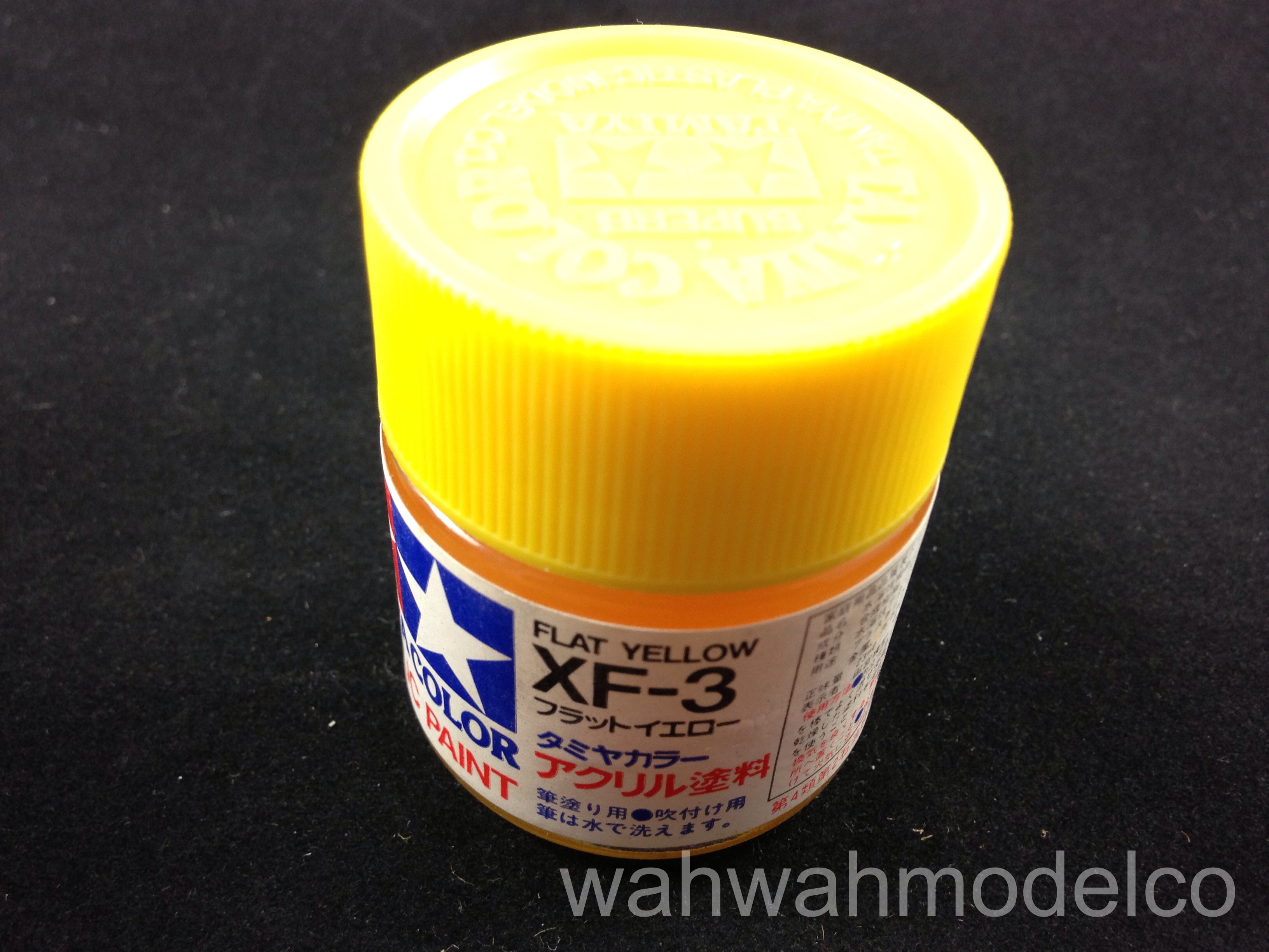 Tamiya 81303 Acrylic XF-3 Flat Yellow - 23ml Bottle - WAH WAH MODEL SHOP