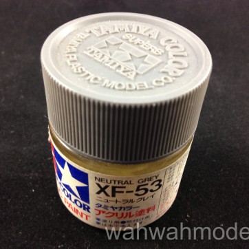 Tamiya 81353 Acrylic XF-53 Neutral Gray - 23ml Bottle - WAH WAH MODEL SHOP