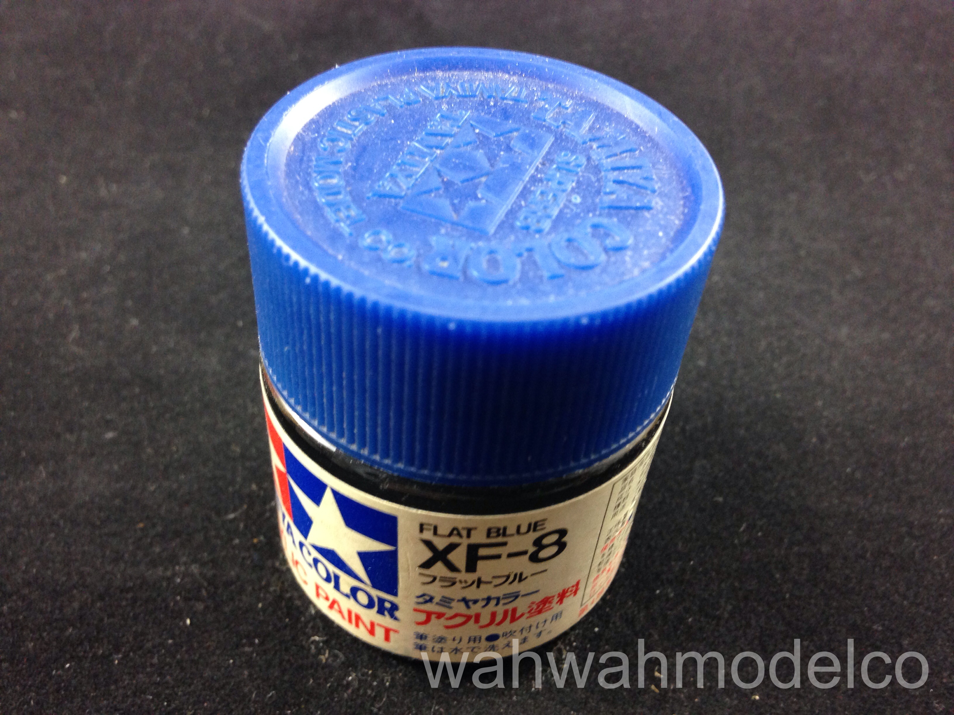 Tamiya 81308 Acrylic XF-8 Flat Blue - 23ml Bottle - WAH WAH MODEL SHOP