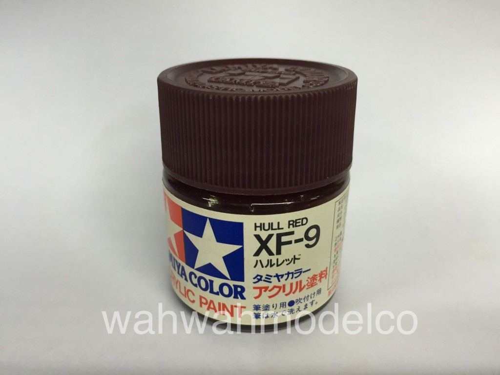 Tamiya 81309 Acrylic XF-9 Hull Red - 23ml Bottle - WAH WAH MODEL SHOP