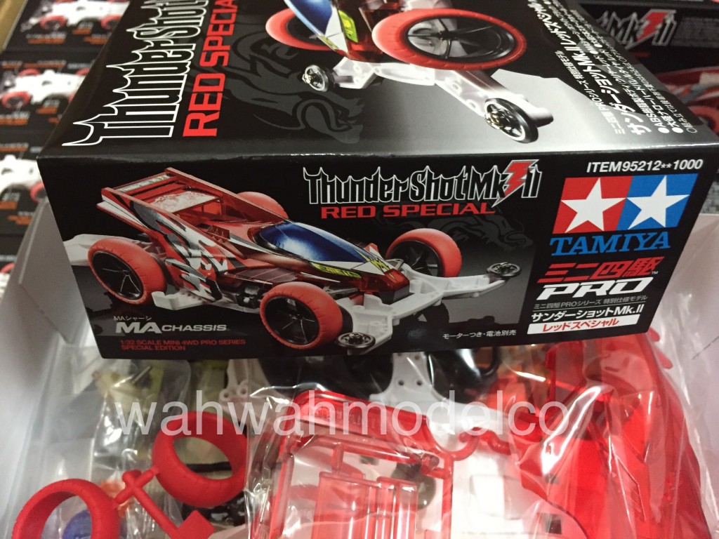 Tamiya 95212 1/32 Mini 4WD Thunder Shot Mk.II Red Limited MA Chassis ...