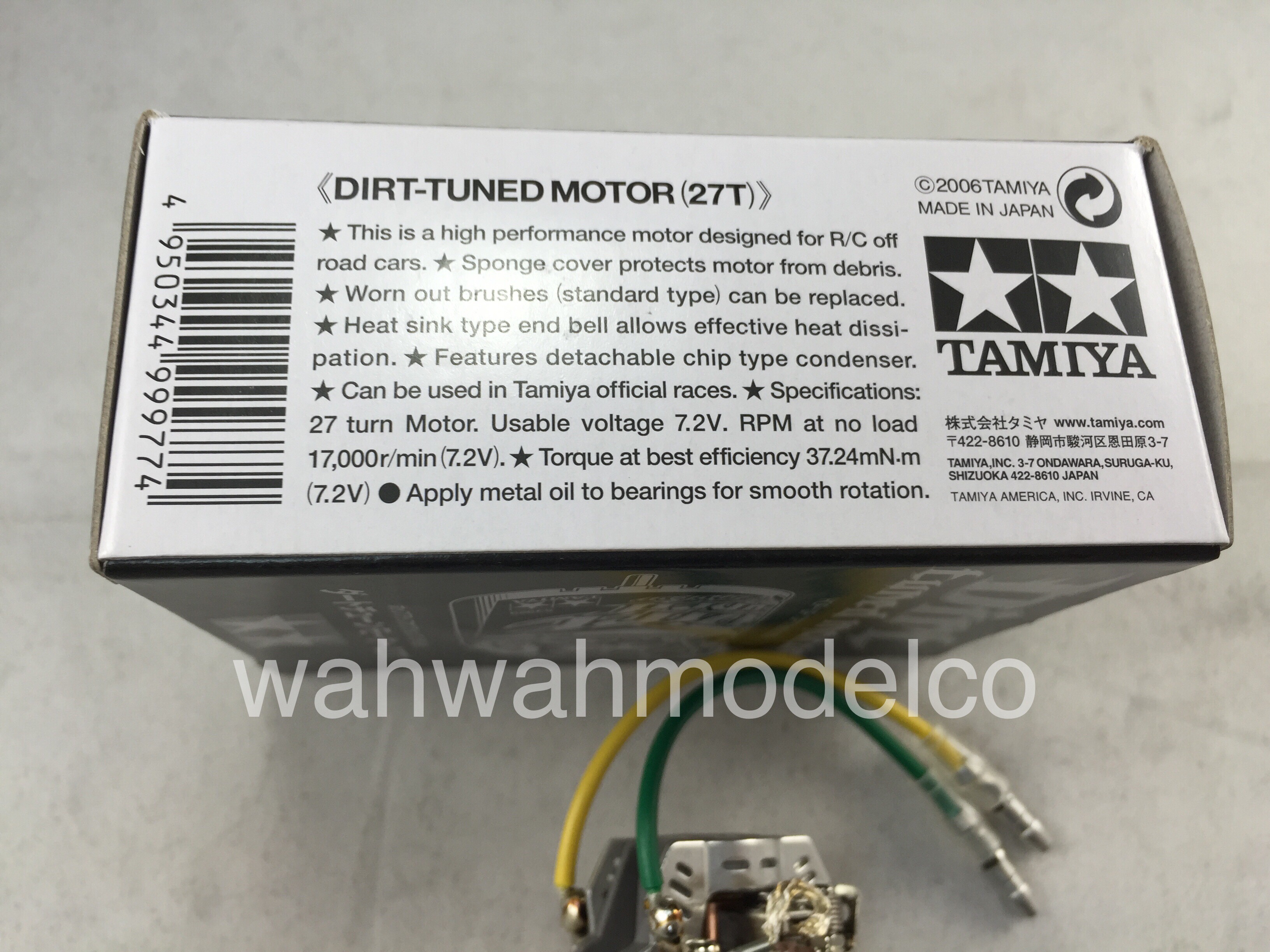 Tamiya 53929 RC Motor 27T Brushed 540 - Dirt-Tuned - WAH WAH MODEL SHOP