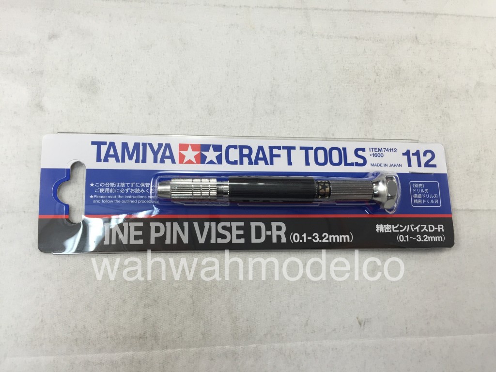 Tamiya 74112 Fine Pin Vise D-R (0.1-3.2mm) - WAH WAH MODEL SHOP