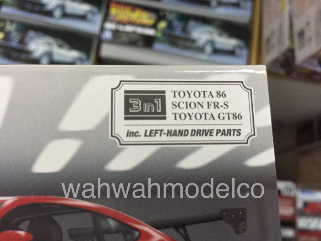 Aoshima 50934 ZN6 TOYOTA 86 Greddy & Rocket Bunny Enkei Ver. 1/24 scale kit