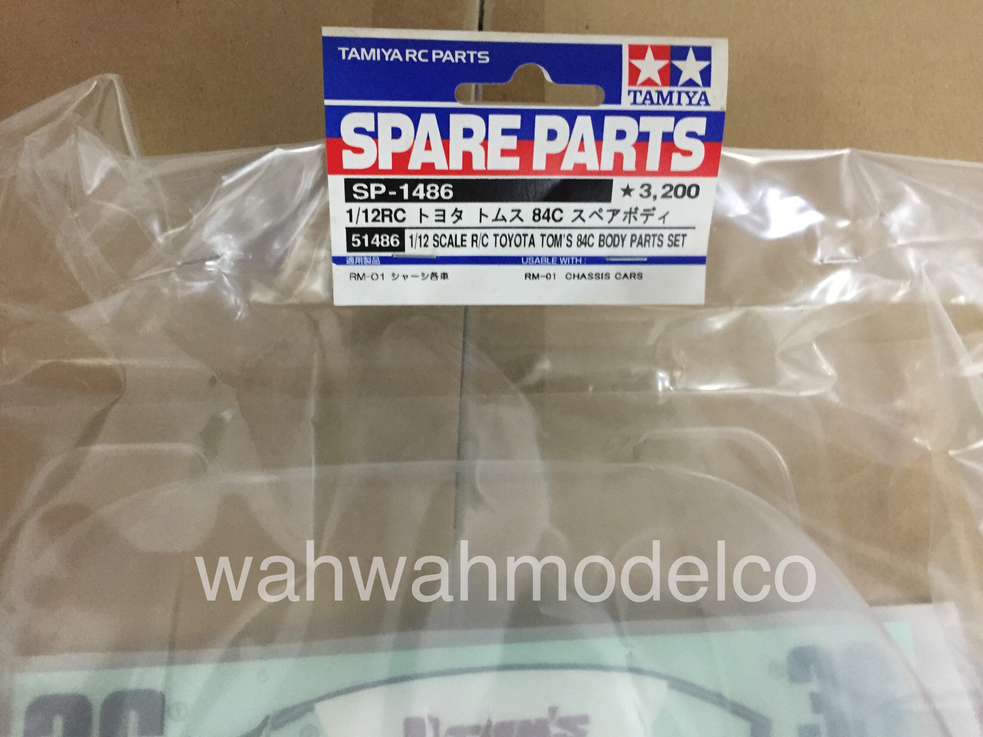 Tamiya #51486 - 1/12 Toms 84C Body set