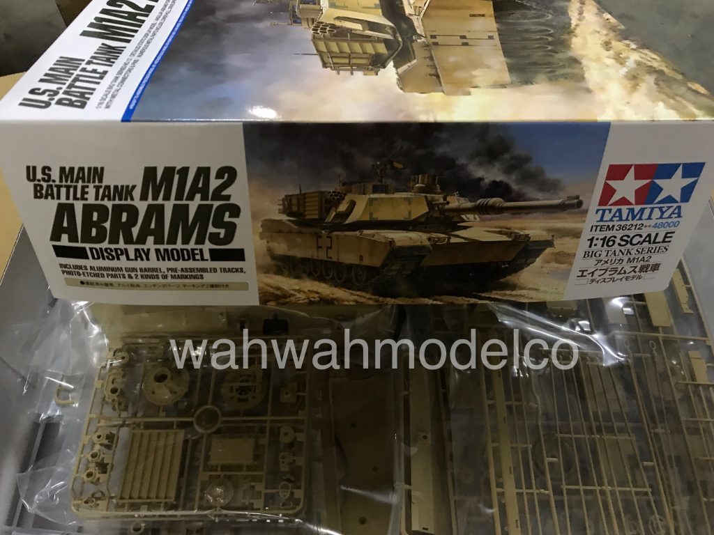 Tamiya #36212 - 1/16 U.S. Main Battle Tank M1A2 Abrams (Display Model)