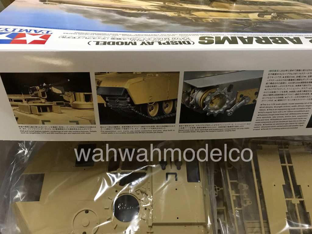 Tamiya #36212 - 1/16 U.S. Main Battle Tank M1A2 Abrams (Display Model)