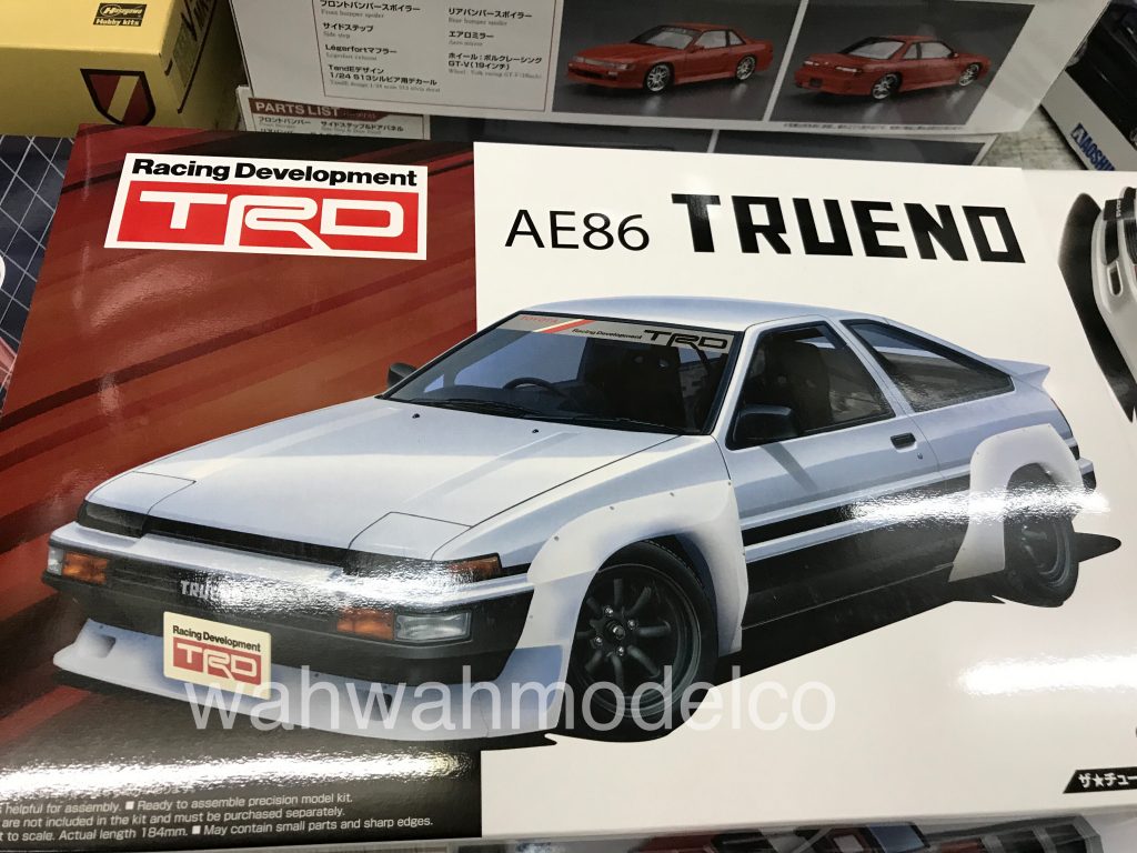 Aoshima 53607 TRD AE86 TRUENO N2 '85 (TOYOTA) 1/24 scale kit