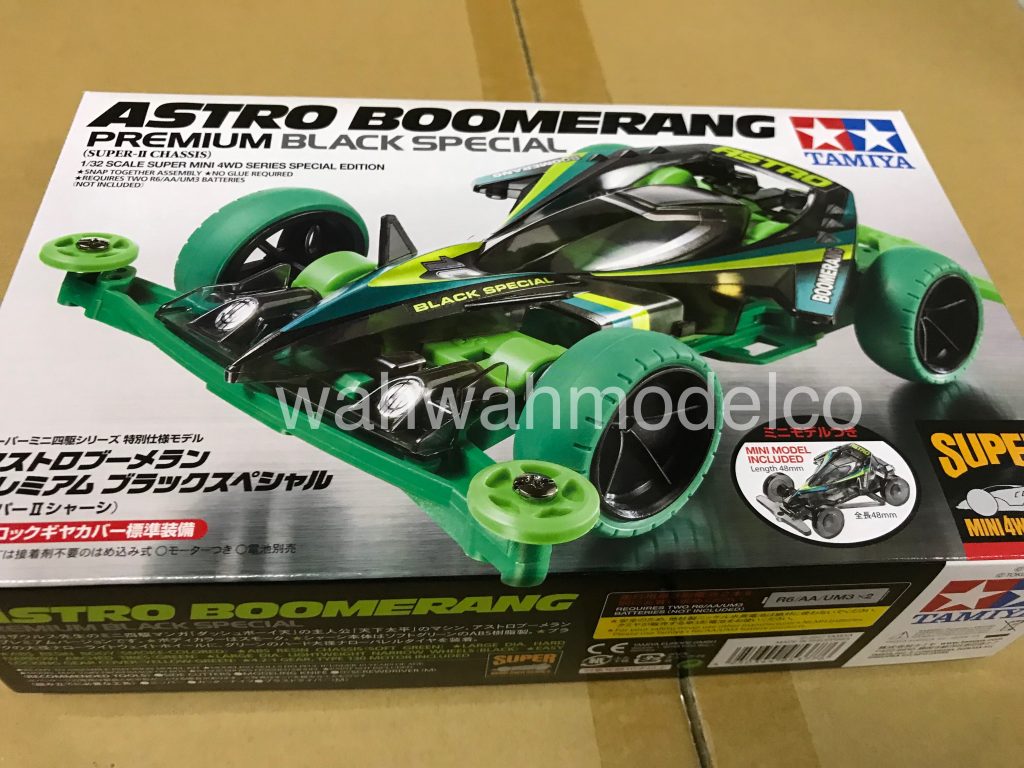 Tamiya 95377 Mini 4WD ASTRO-BOOMERANG PREMIUM BLACK SPECIAL SUPER-II ...