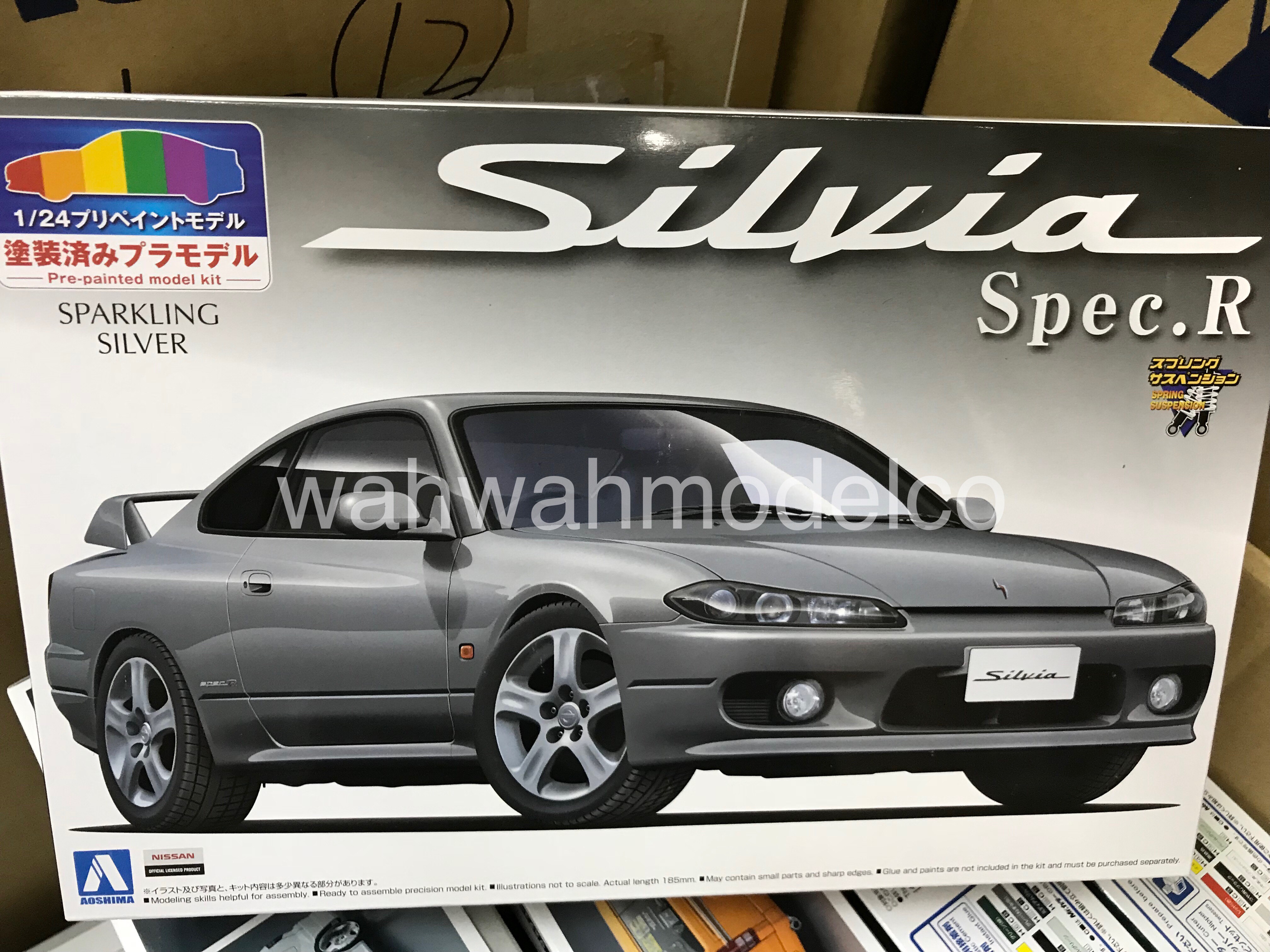 Aoshima 08645 S15 Nissan Silvia Spec.R Sparkling Silver 1/24 pre ...