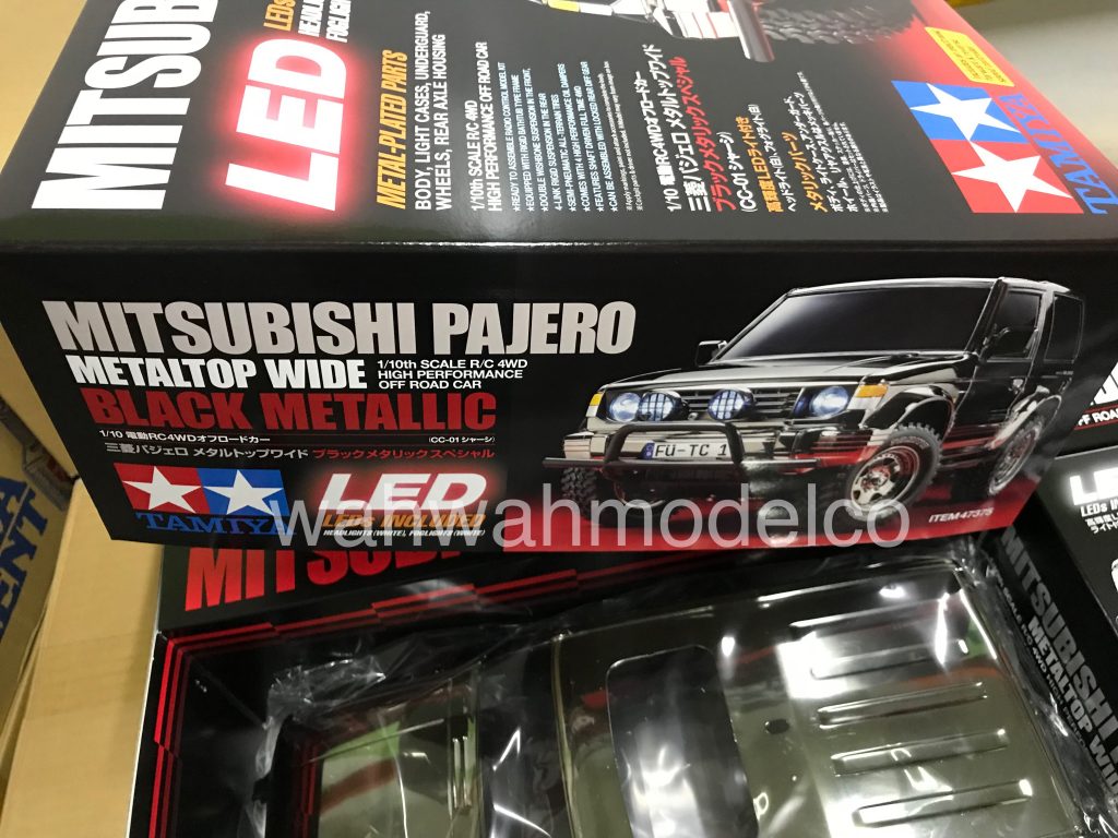Tamiya 47375 1/10 RC Pajero Metaltop Wide - CC01 Black Metallic Off ...