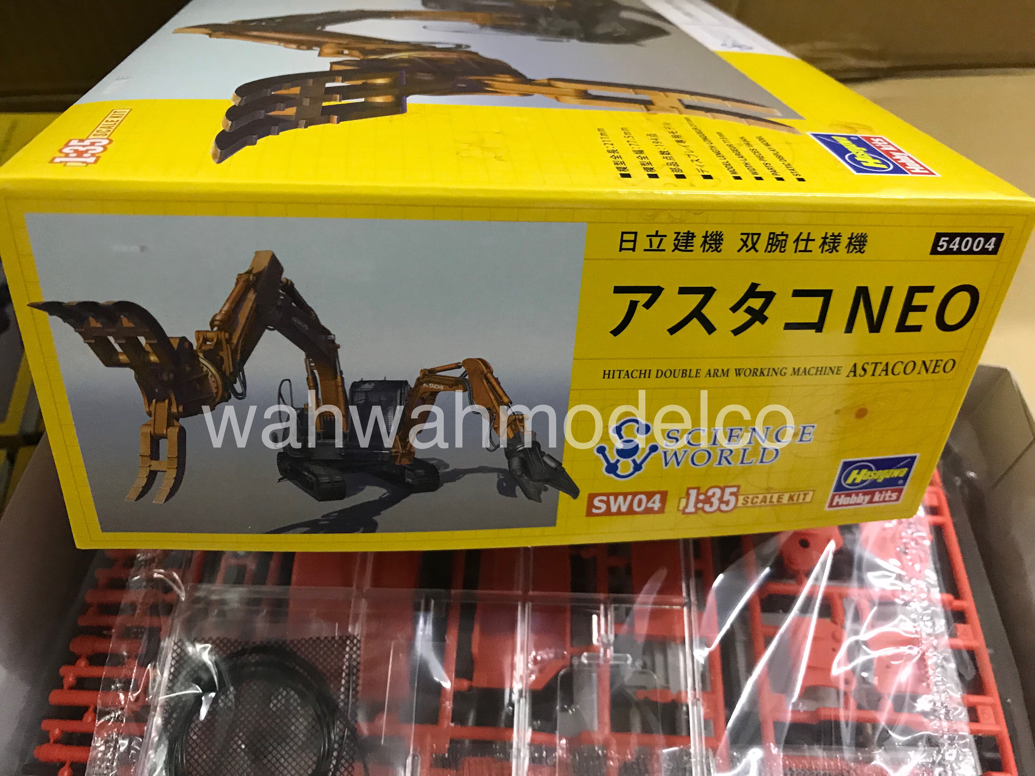 Hasegawa SW04 1/35 Model Kit Hitachi Double Arm Construction Machine ...