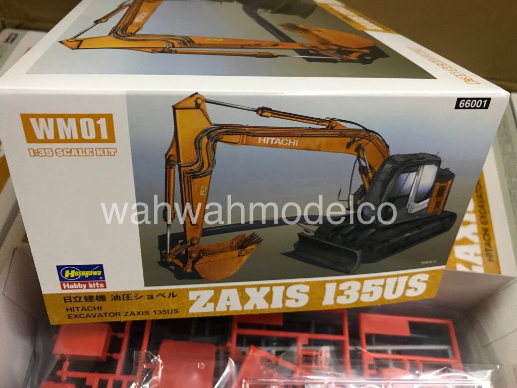 Hasegawa WM01 Hitachi Excavator ZAXIS 135US 1/35 scale kit