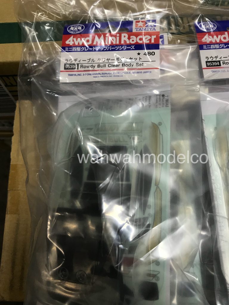 Tamiya 95394 1/32 Mini 4WD Body Set Rowdy Bull - Clear