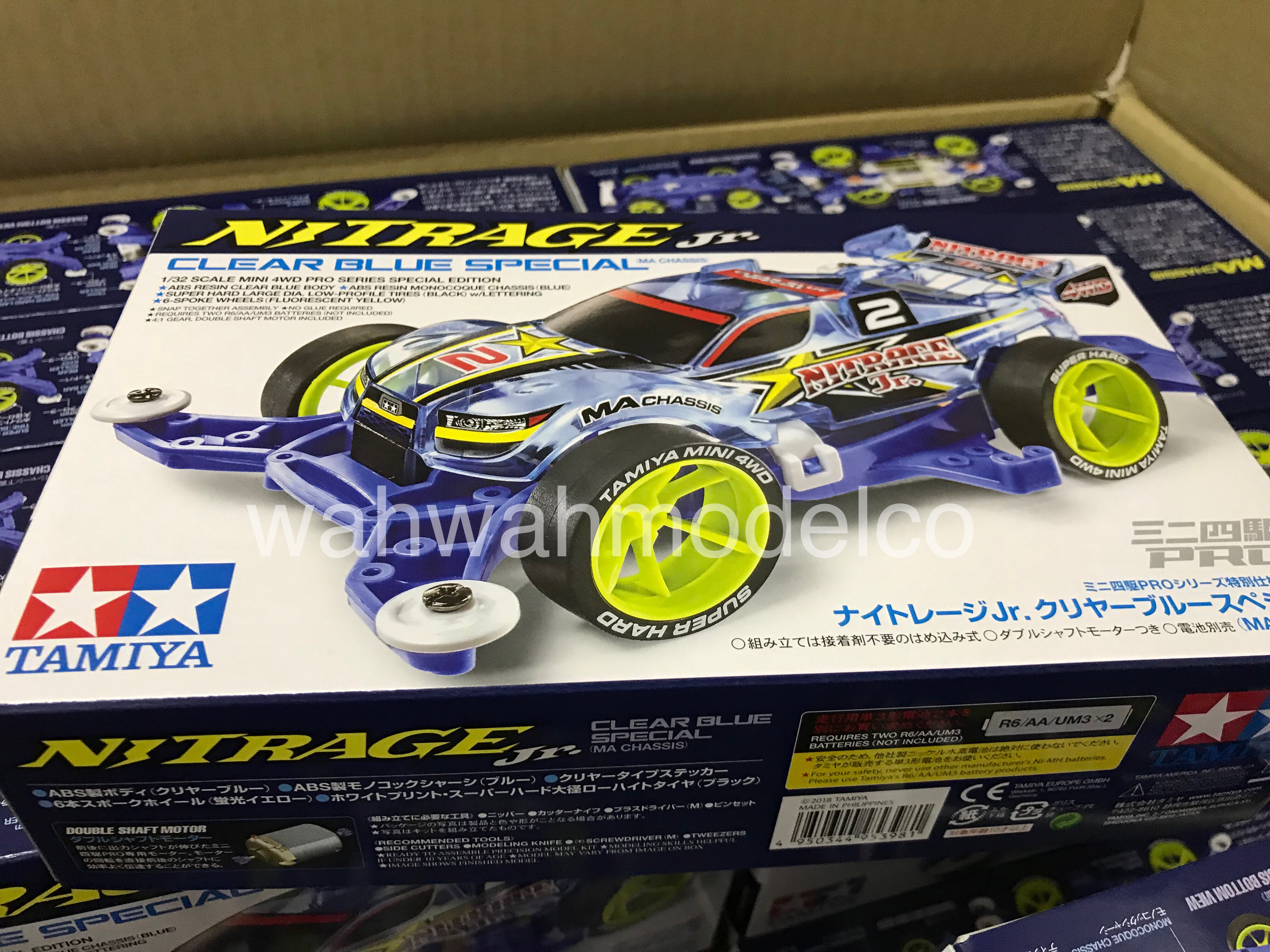 Tamiya 95398 1/32 Mini 4WD Nitrage Clear Blue Special - MA Chassis