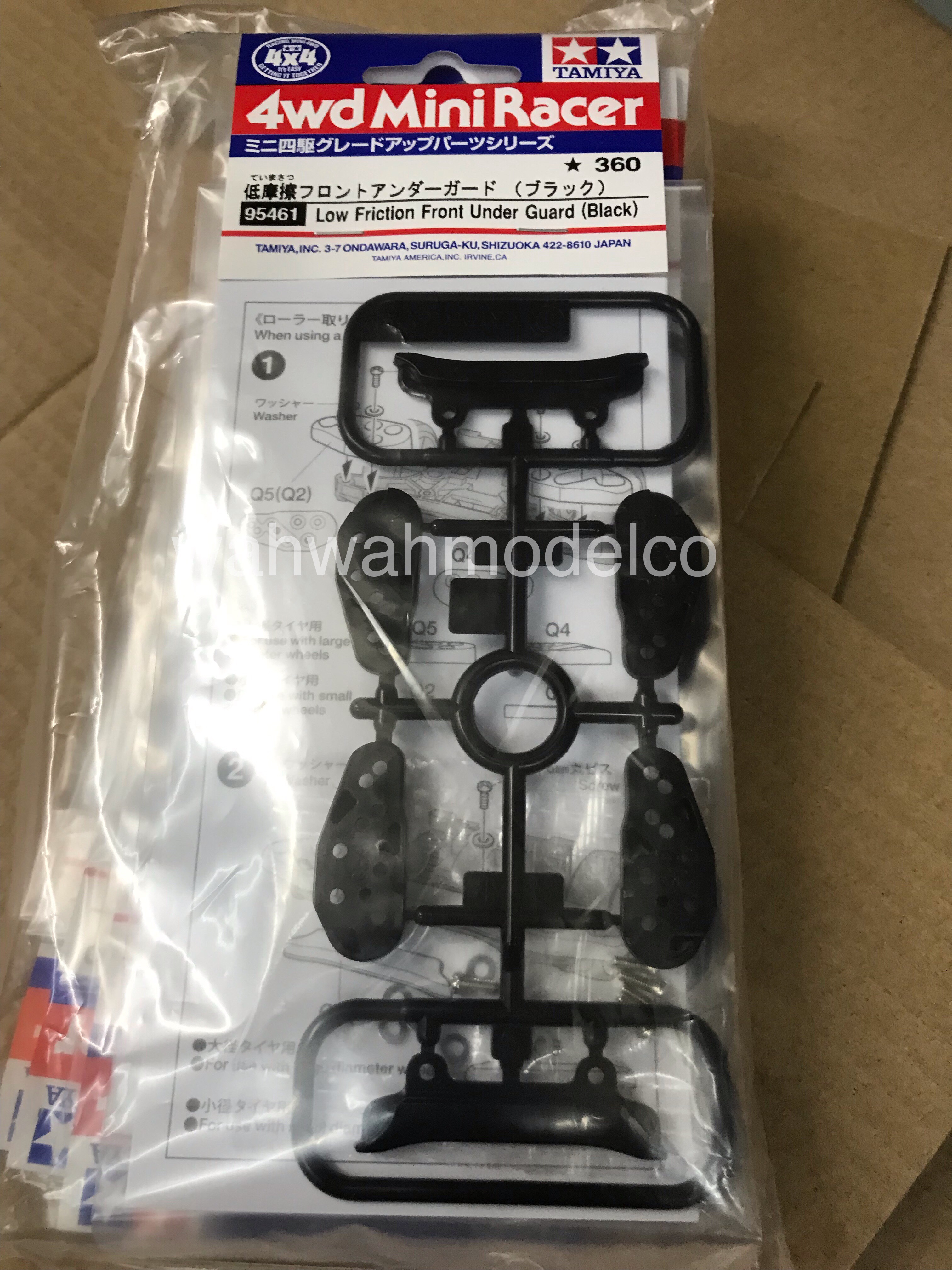 Tamiya 95461 1/32 Mini 4WD JR LG FRONT UNDER GUARD Low Friction / Black