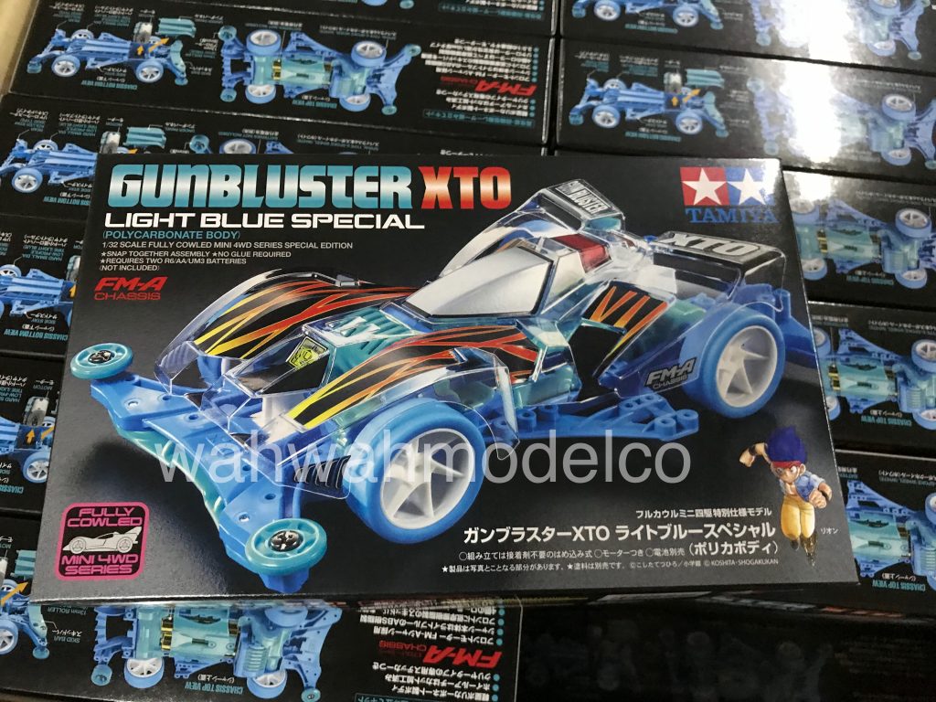 Tamiya 95439 1/32 Mini 4WD JR GUN BLUSTER XTO LT BLUE SP. Fm-A Chassis ...