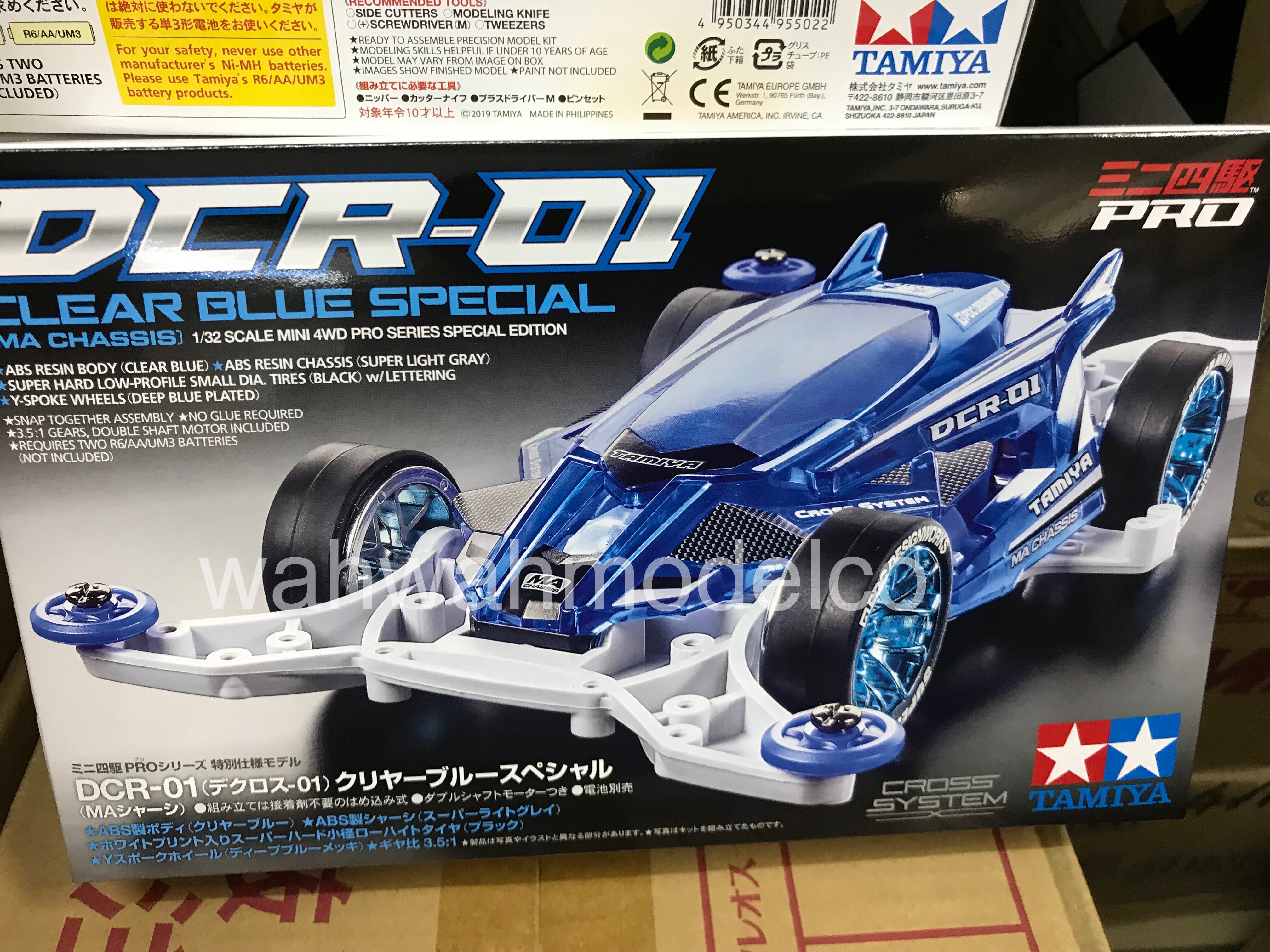 Tamiya 95500 1/32 Mini 4WD DCR-01 Clear Blue Special MA Chassis