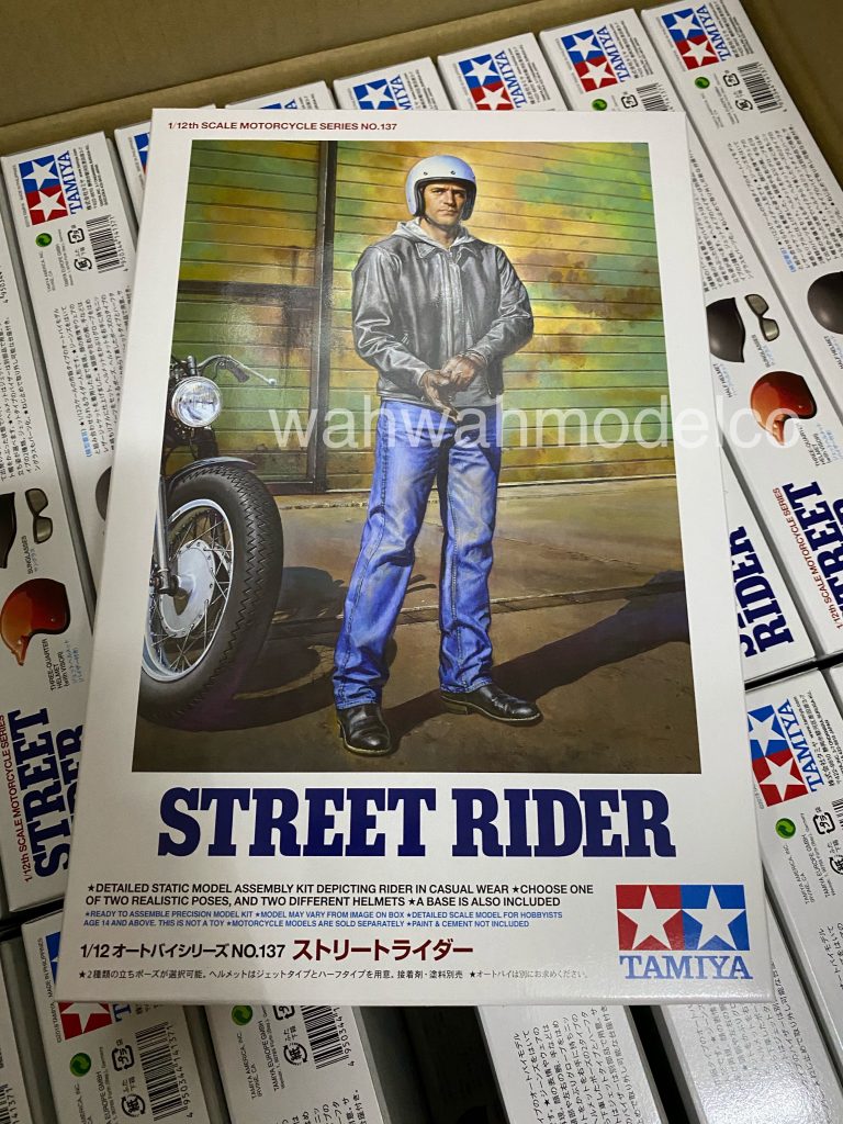 Tamiya 14137 1/12 Scale Motorcycle Model Kit Street Rider Driver Figure