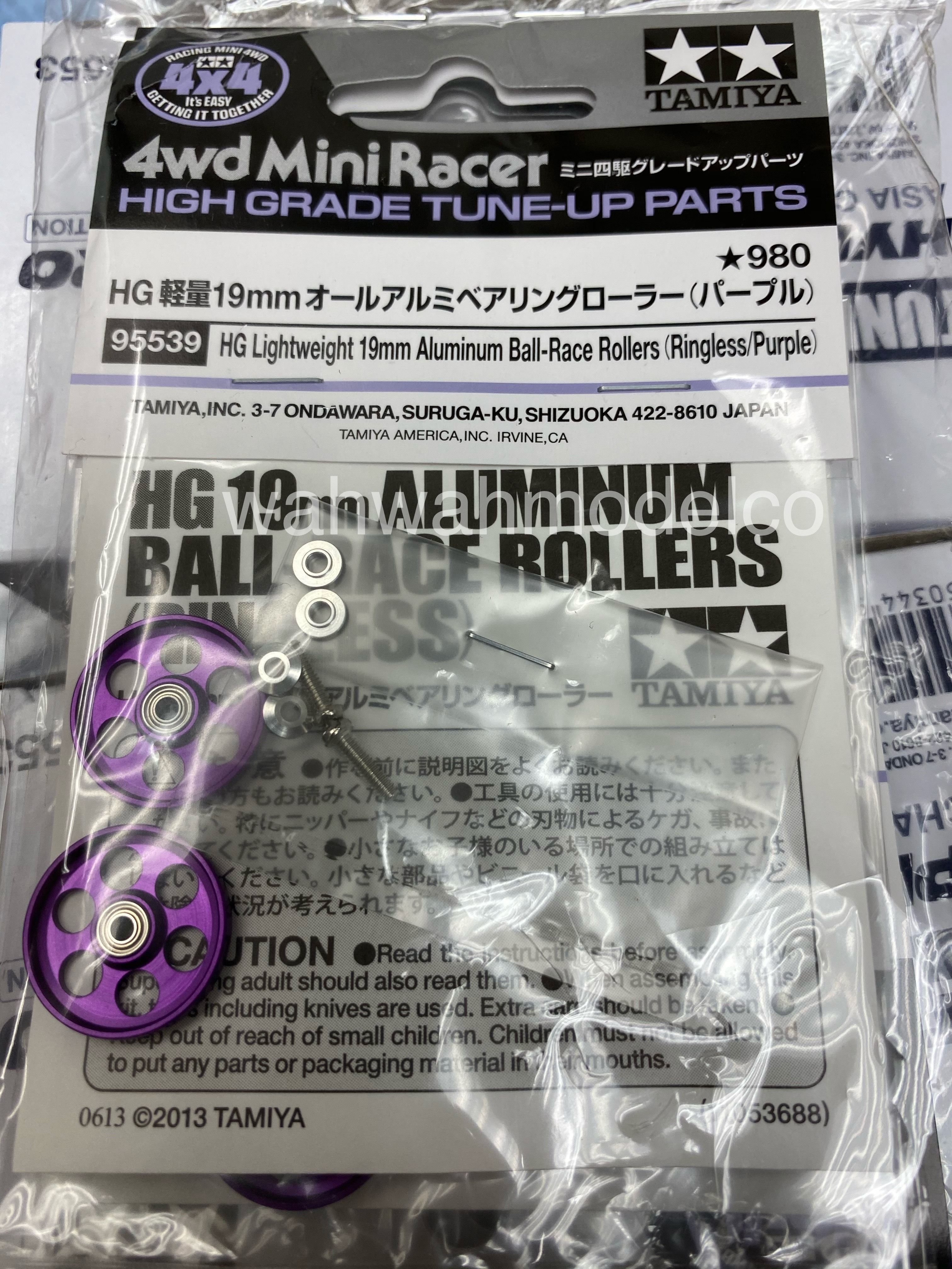 Tamiya 95539 Mini 4WD HG Lightweight 19mm Aluminum Ball-Race Rollers ...