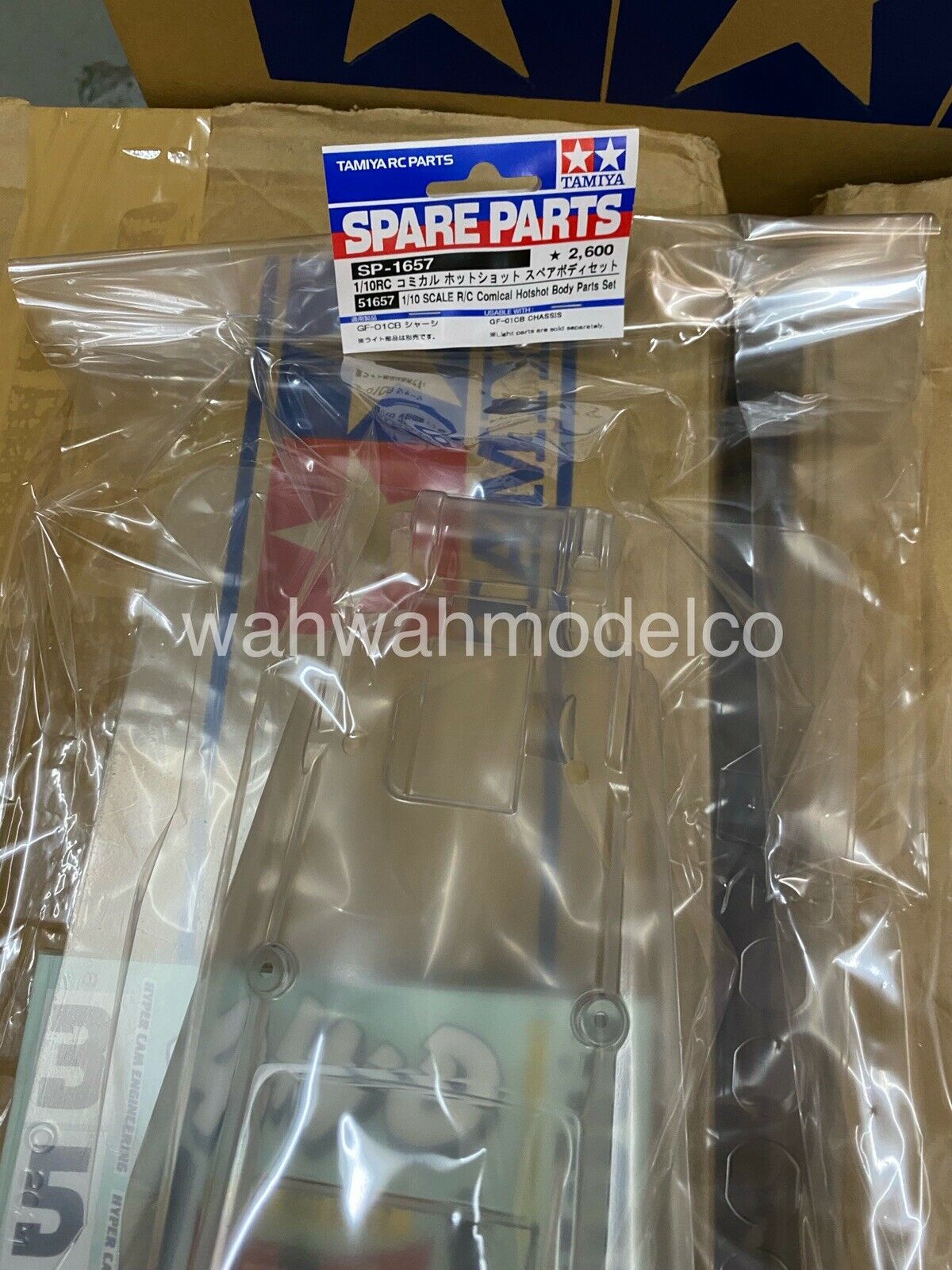 Tamiya 51657 RC Comical Hotshot Clear Body Set for GF01CB Chassis