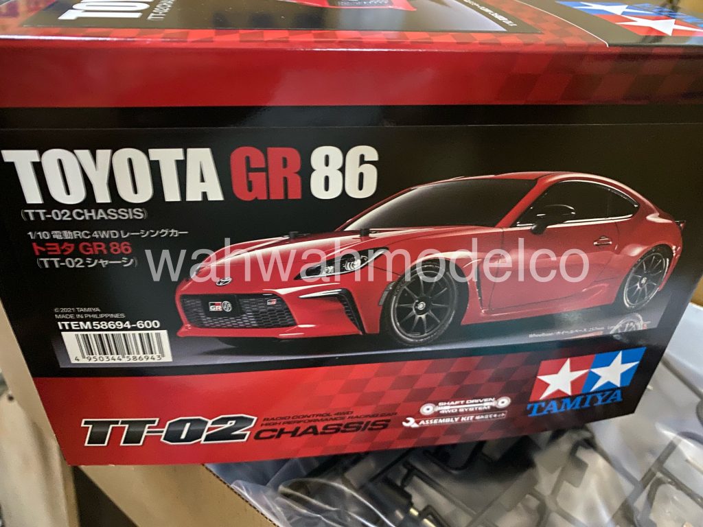 TAMIYA 58694 TOYOTA GR 86 1/10 RC 4WD (TT-02 CHASSIS) with ESC