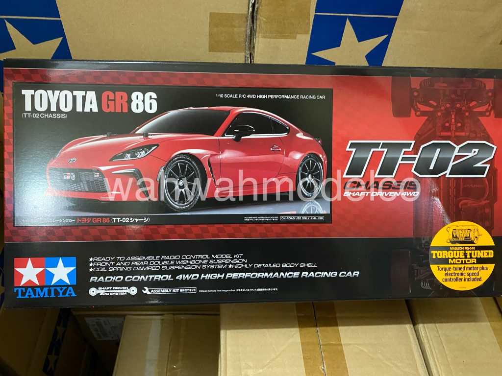 TAMIYA 58694 TOYOTA GR 86 1/10 RC 4WD (TT-02 CHASSIS) with ESC