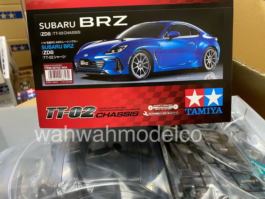 Tamiya 58702 1/10 SUBARU BRZ ZD8 TT-02 CHASSIS 4WD (without ESC)