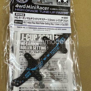 Tamiya 95145 Mini 4WD HG 1.5mm Carbon Rear Multi Roller Setting Stay J ...