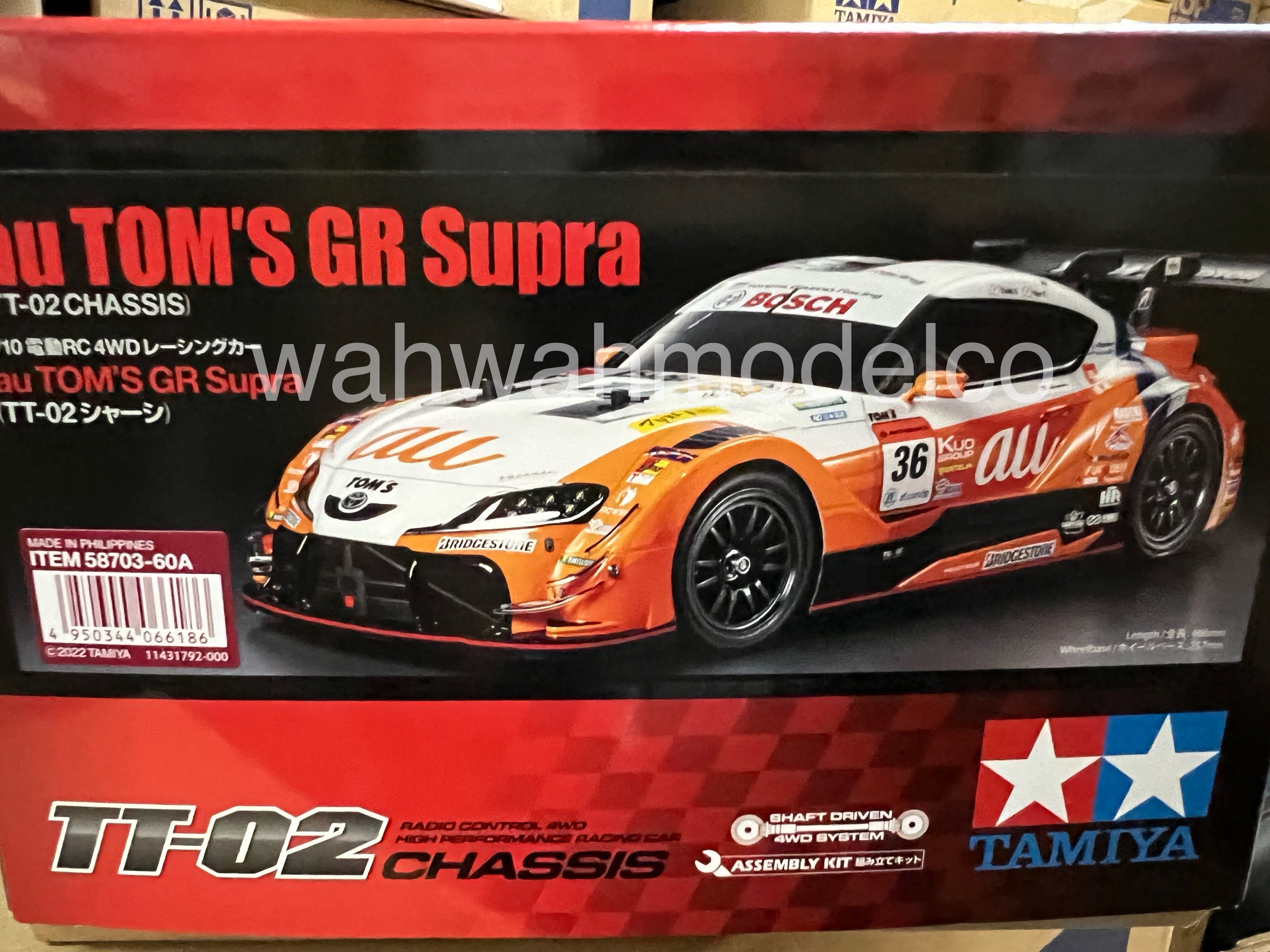 Tamiya 58703 A 1/10 TT02 AU TomS GR Supra 4WD Touring RC Car Kit ...