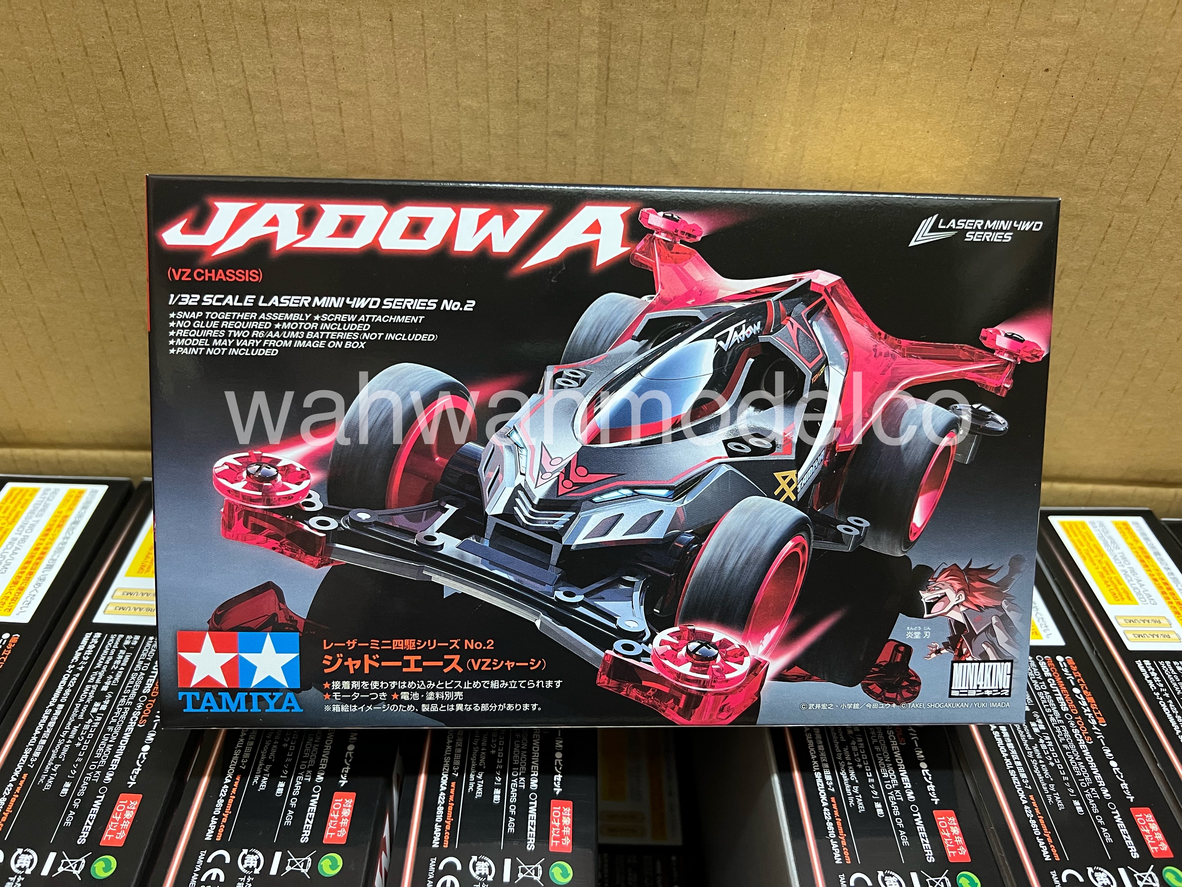 Tamiya 19802 1/32 Mini 4WD Model Car Kit VZ Chassis JR Jadow A Mini4 King