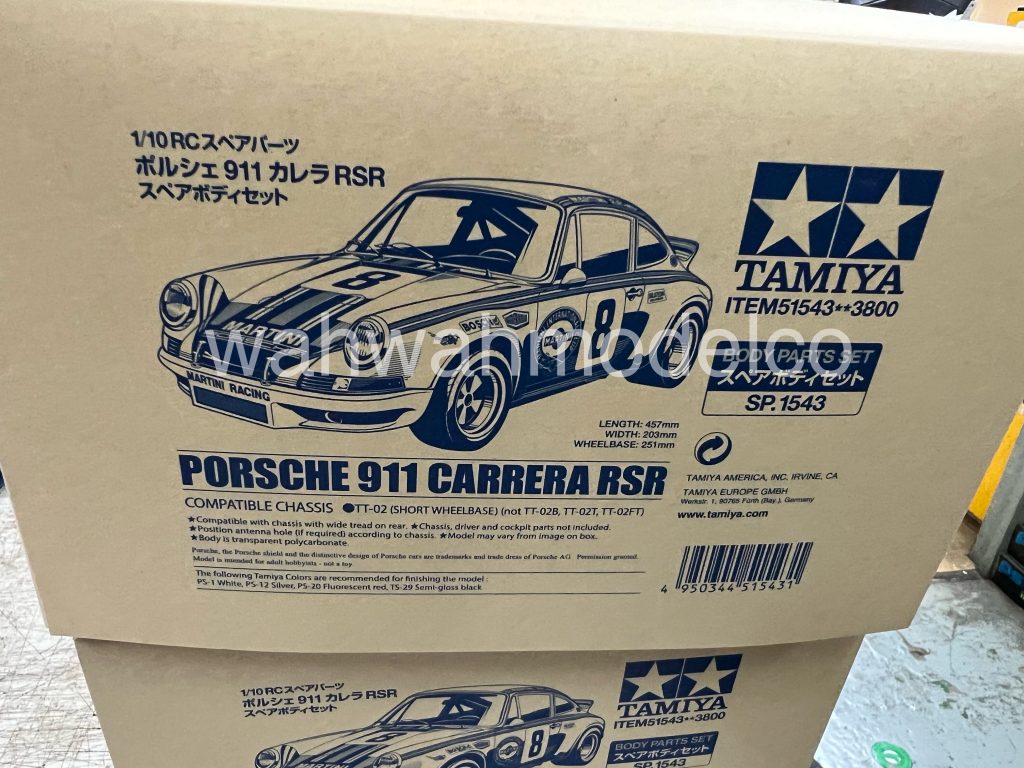 Tamiya 51543 - 1/10 RC SP.1543 Porsche 911 Carrera RSR Body Parts Set