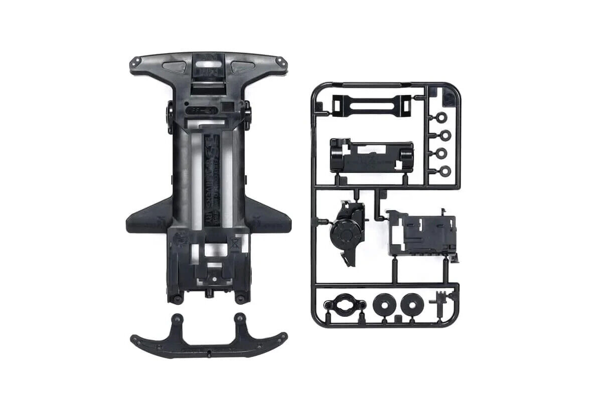 Tamiya Mini 4WD racer Super TZ-X Reinforced chassis set 300 95127 Black ...