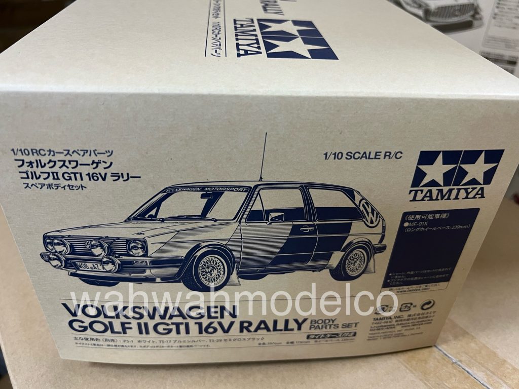 Tamiya 51706 1/10 RC Car VW Golf II GTI 16V Rally Body Parts Set (BOX VER.)