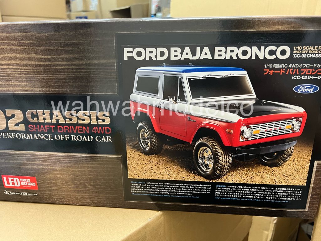 Tamiya 58736 1/10 Scale EP RC Truck CC02 Chassis Ford Baja Bronco Car ...