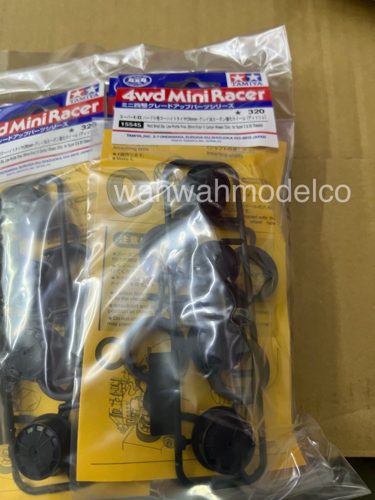 Tamiya 15545 Mini 4WD Small Diameter Low-Profile Hard Tires w/Carbon ...